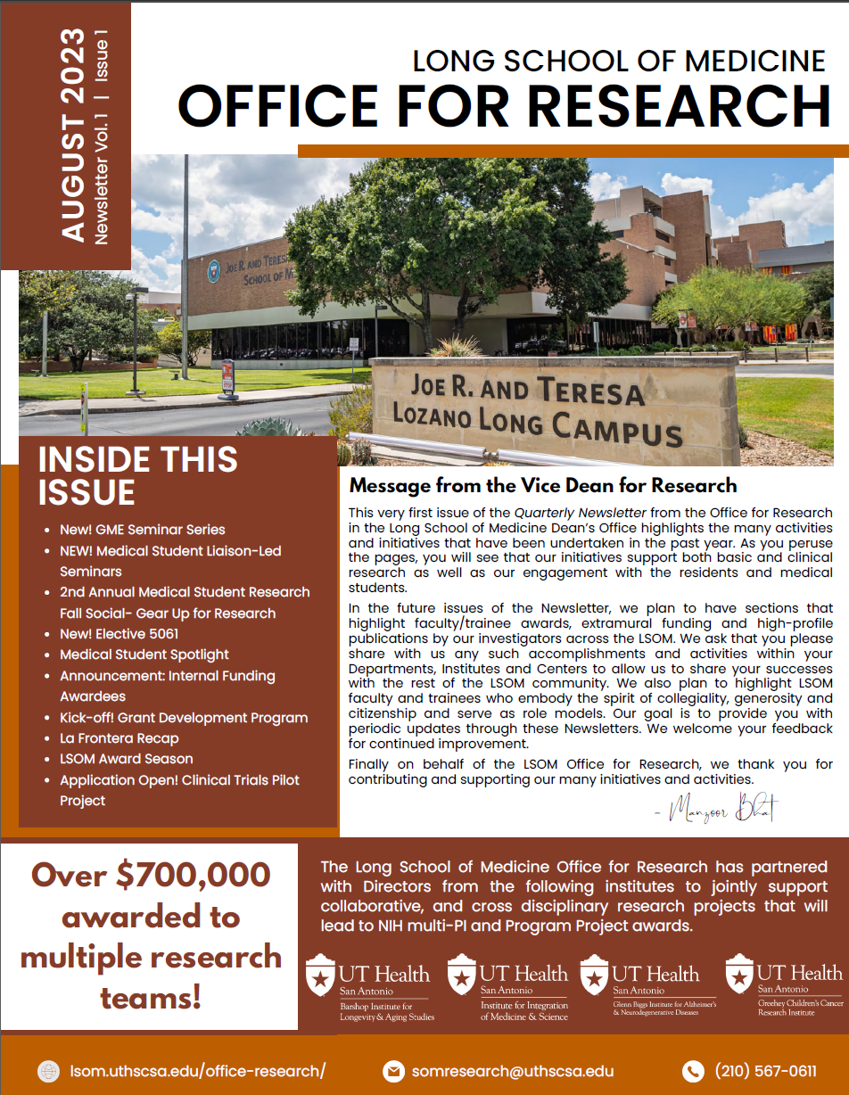 LSOM Office for Research Newsletters - Office for Research