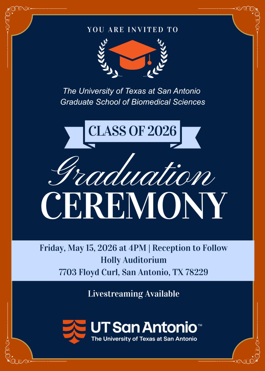 Announcing the 2026 Graduate School of Biomedical Sciences Graduation ...